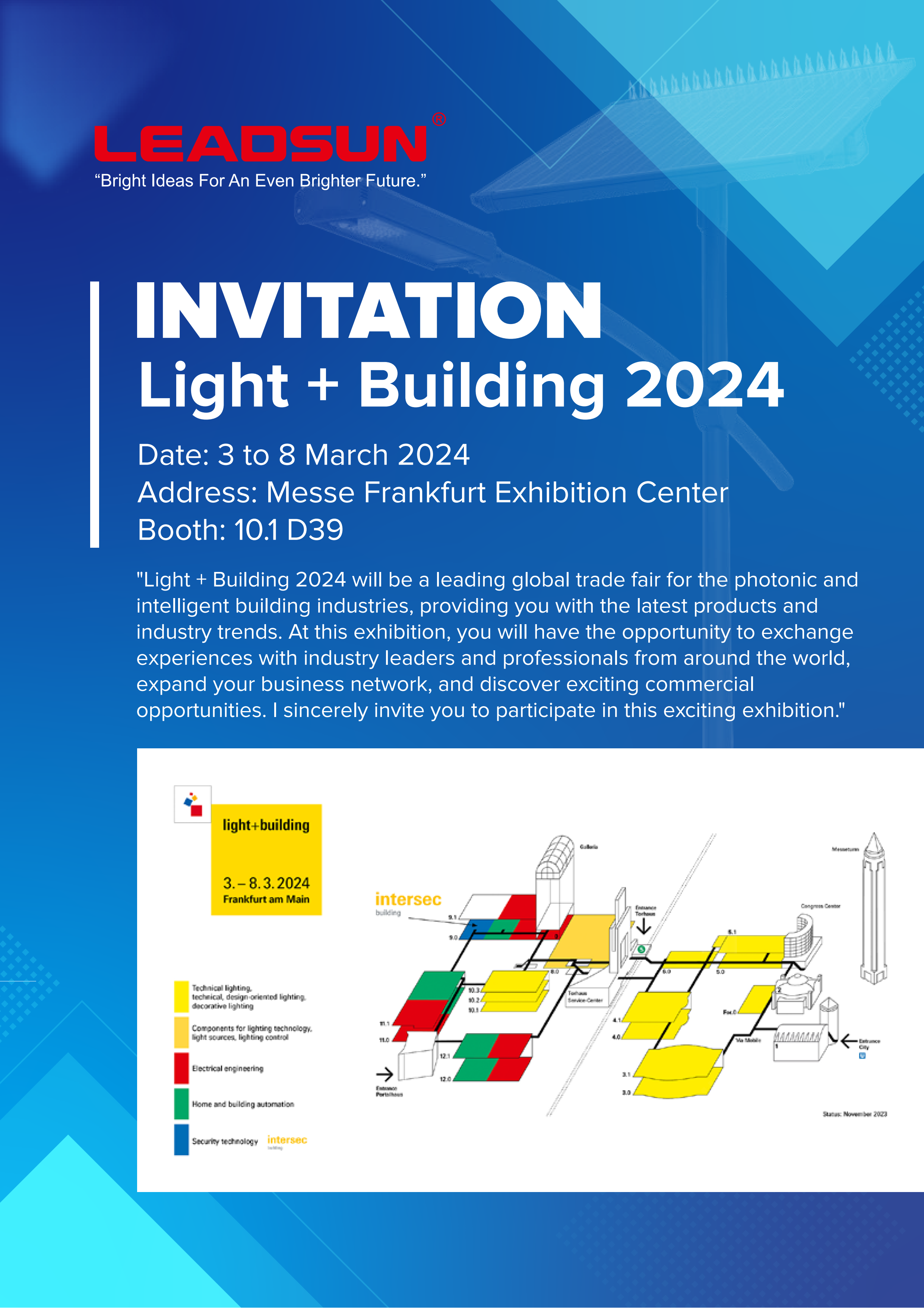Meet Leadsun at Light + Building 2024